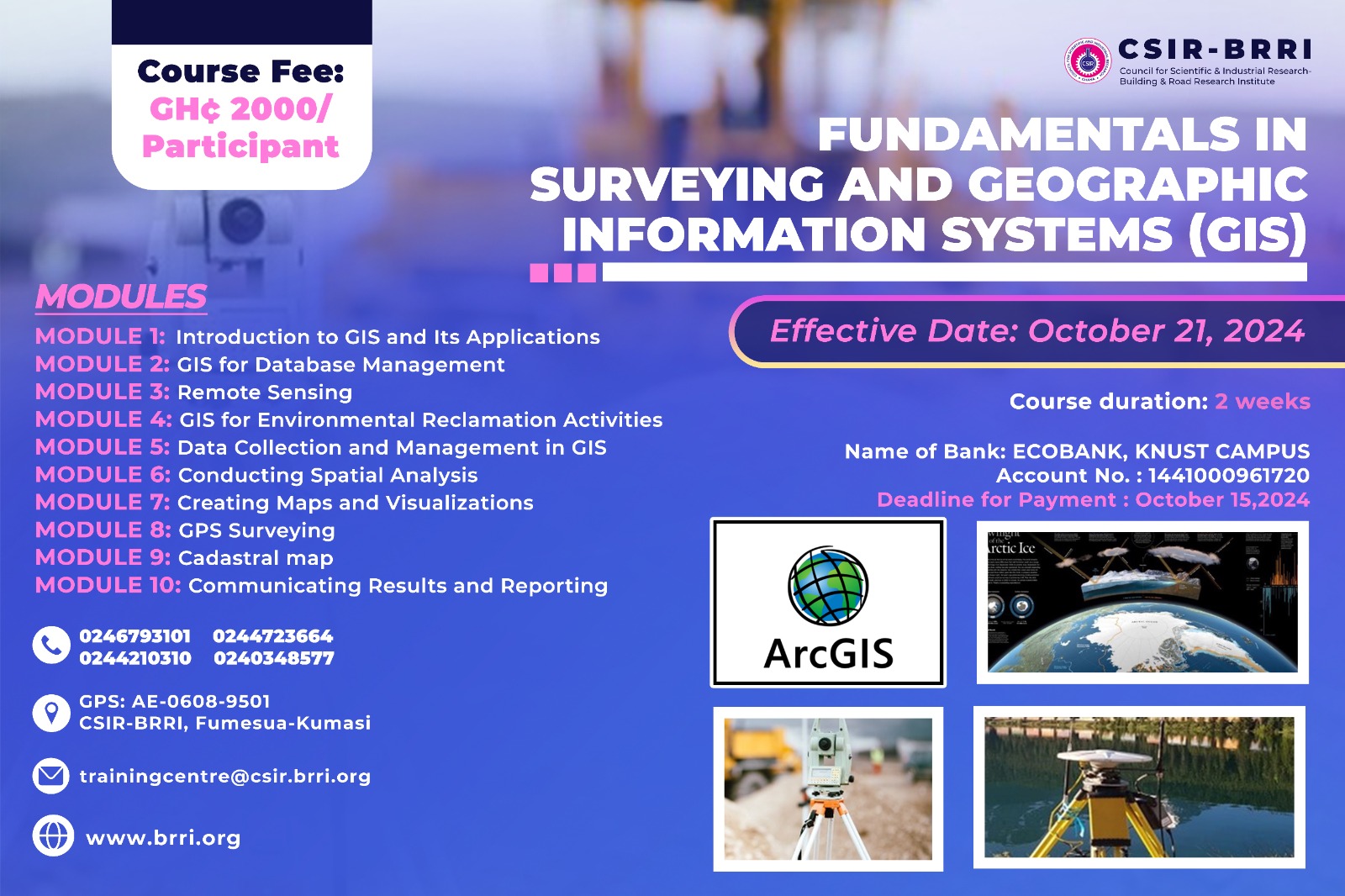 CSIR-Building and Road Research Institute - Upcoming Events